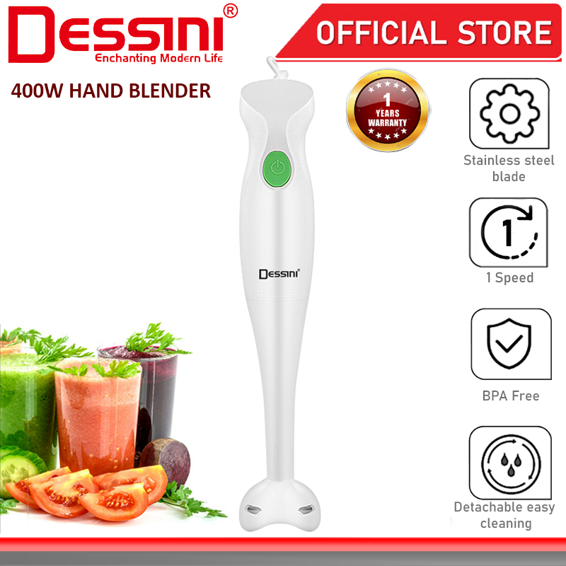 DESSINI ITALY Hand Blender Chopper Mixer Grinder Juicer Food Processor ...